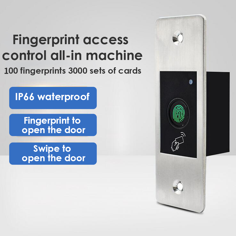 RFID Reader Keyless Door Opener Metal Access Control Scanner Waterproof ...