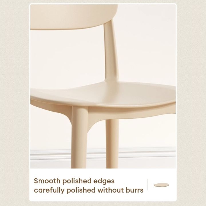Nordic Style Plastic Chair Heavy Duty Stackable Chairs for Dining ...