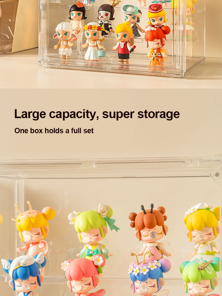 Acrylic Display Case Boxes Popmart Toy Storage Organizer Stackable ...