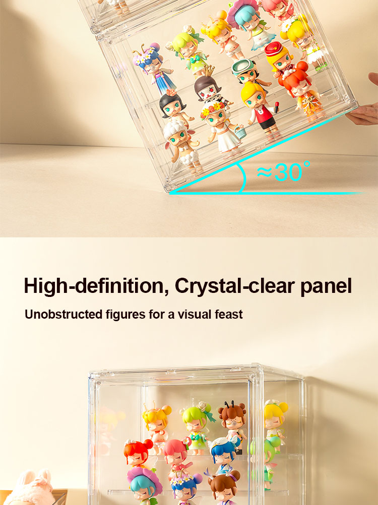 Acrylic Display Case Boxes Popmart Toy Storage Organizer Stackable ...