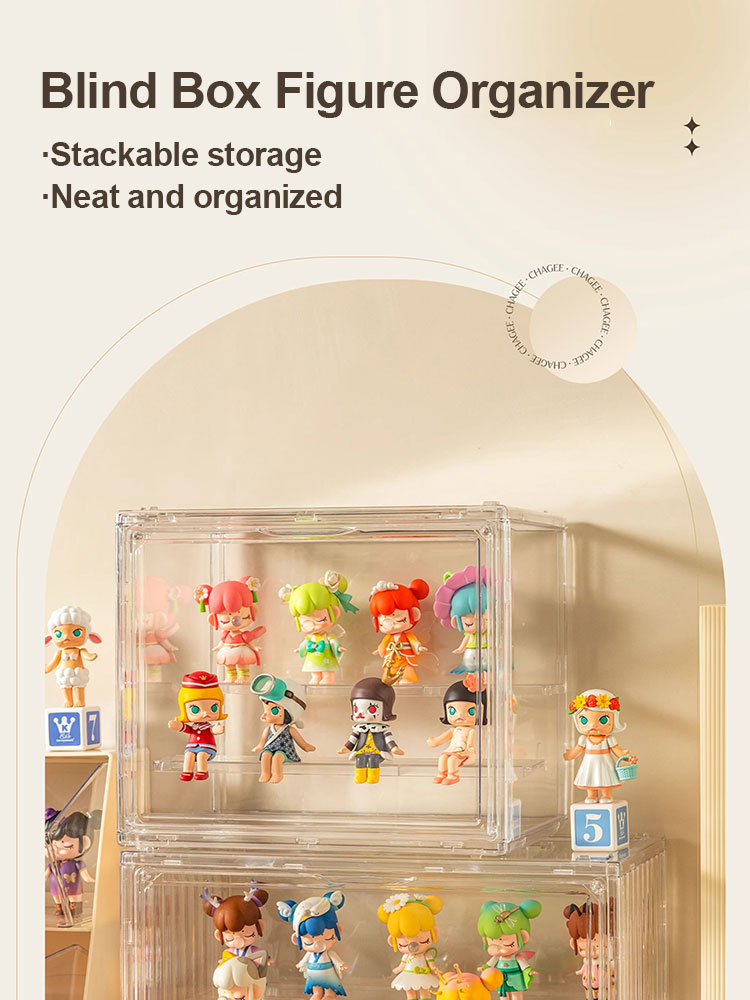 Acrylic Display Case Boxes Popmart Toy Storage Organizer Stackable ...