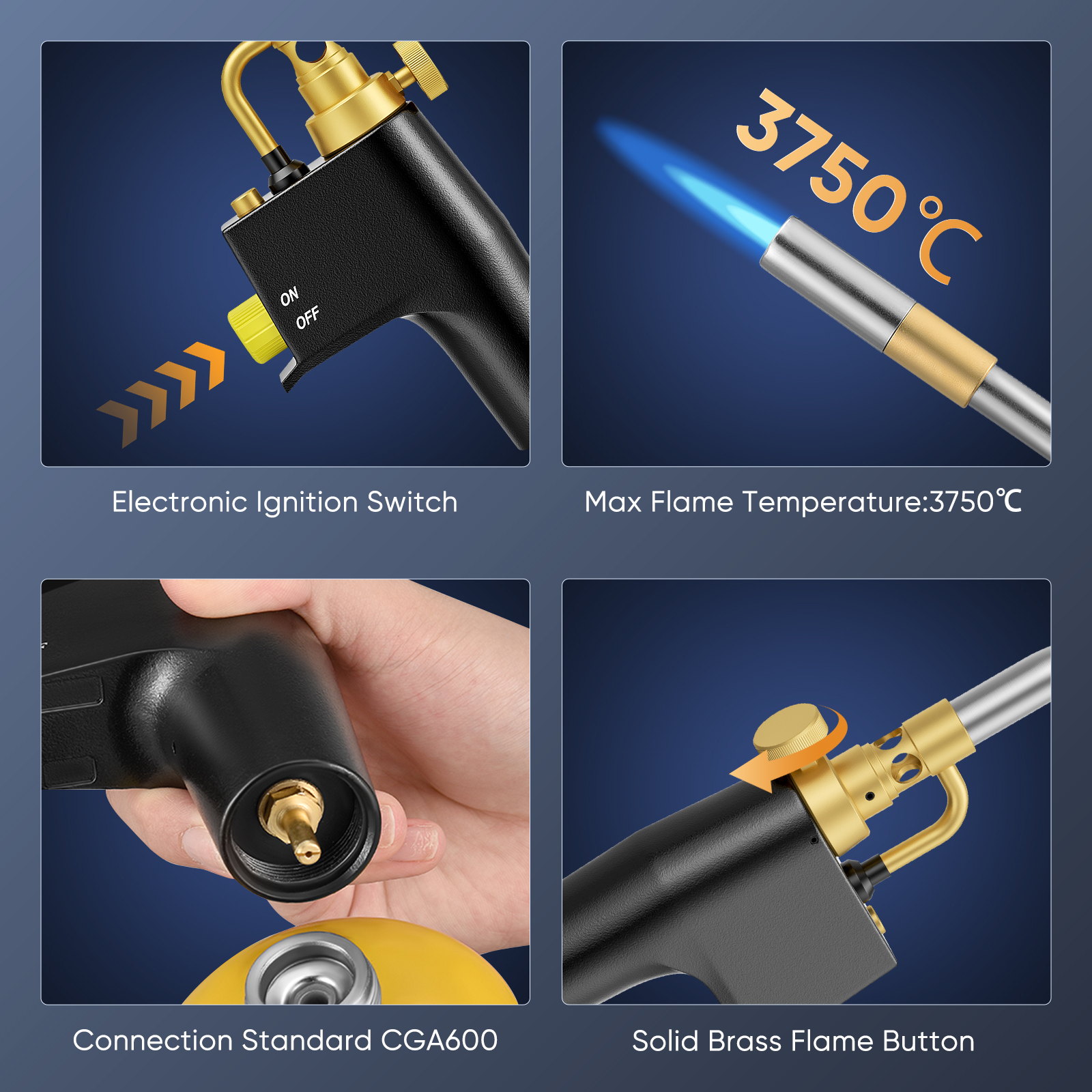 [Local delivery] Gas Burner TS8000 Professional Brazing Torch Propane ...
