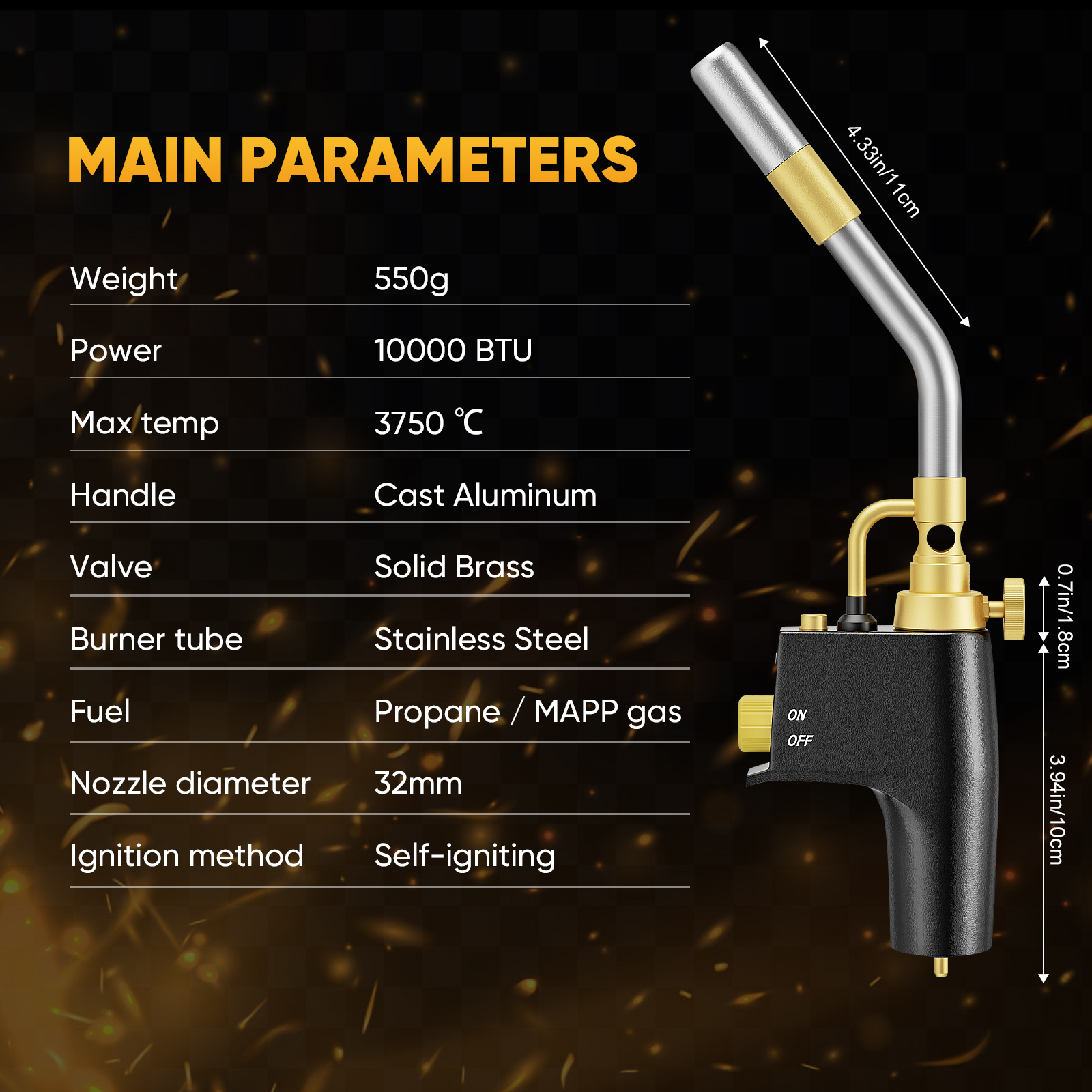 [Local delivery] Gas Burner TS8000 Professional Brazing Torch Propane ...
