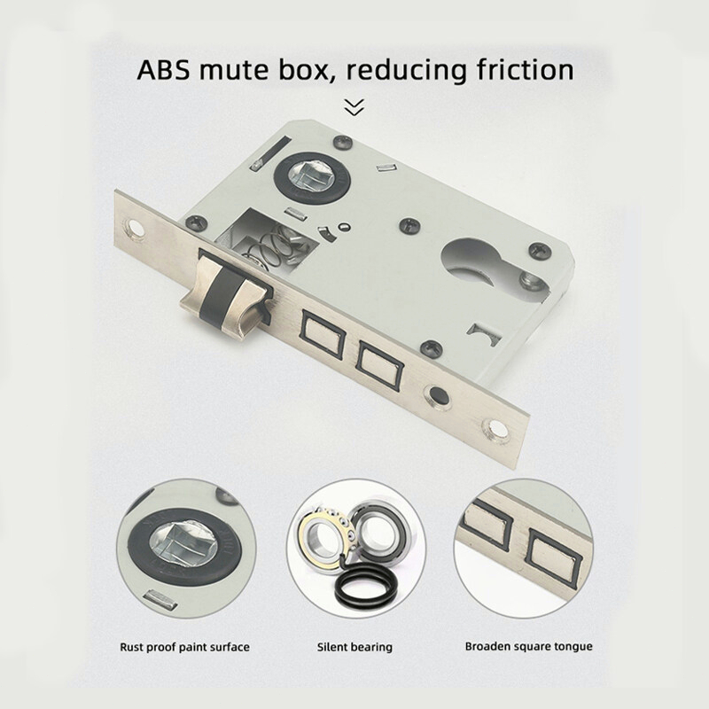 【COD】Alloy Main Door Lock Set With Anti-theft Lock Core Silent Doorlock ...