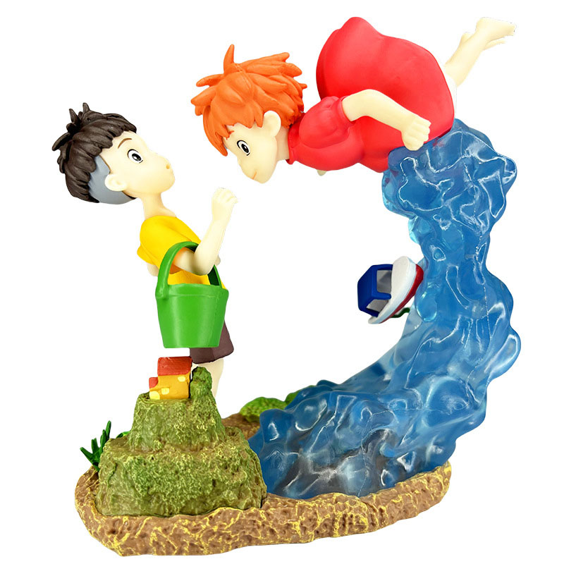 15cm Ponyo On The Cliff Figure Ponyo Sousky Seagal Figure Pvc Gk Statue ...