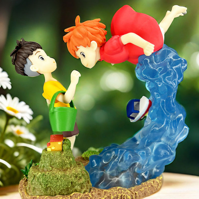 15cm Ponyo On The Cliff Figure Ponyo Sousky Seagal Figure Pvc Gk Statue ...