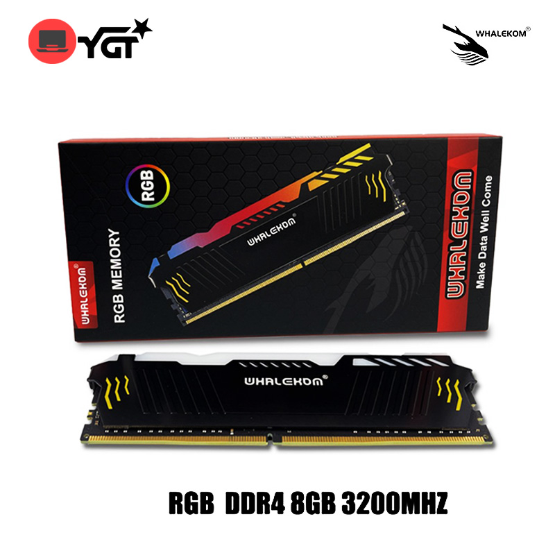 Whalekom Memory DDR4/DDR3 8GB/16GB 1600MHZ 2666MHZ 3200MHZ Memory RAM ...