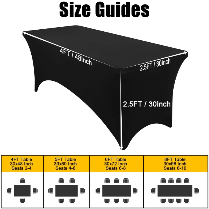 4/5/6 FT Folding Table Heavy Duty Outdoor Long Table Portable Dining ...