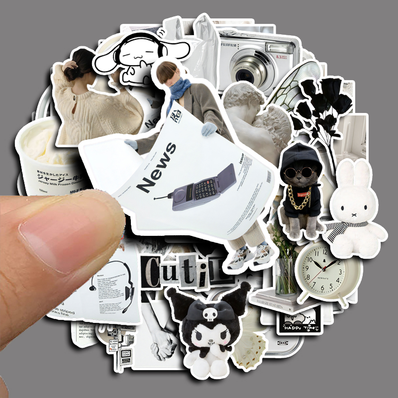 50pcs Cold Ins Stickers Diy Computer Laptop Washi Scrapbooking Stickers ...