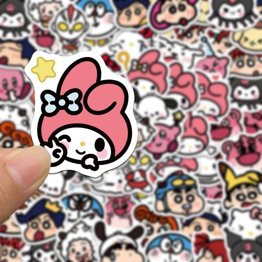100PCS Kawaii Cartoon Stickers - Waterproof Vinyl Decals for Laptop ...