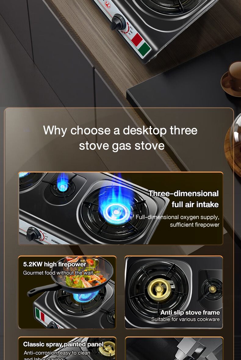 AU Single/Double/Three stove 8200W gas stove doubl burner gas stove ...