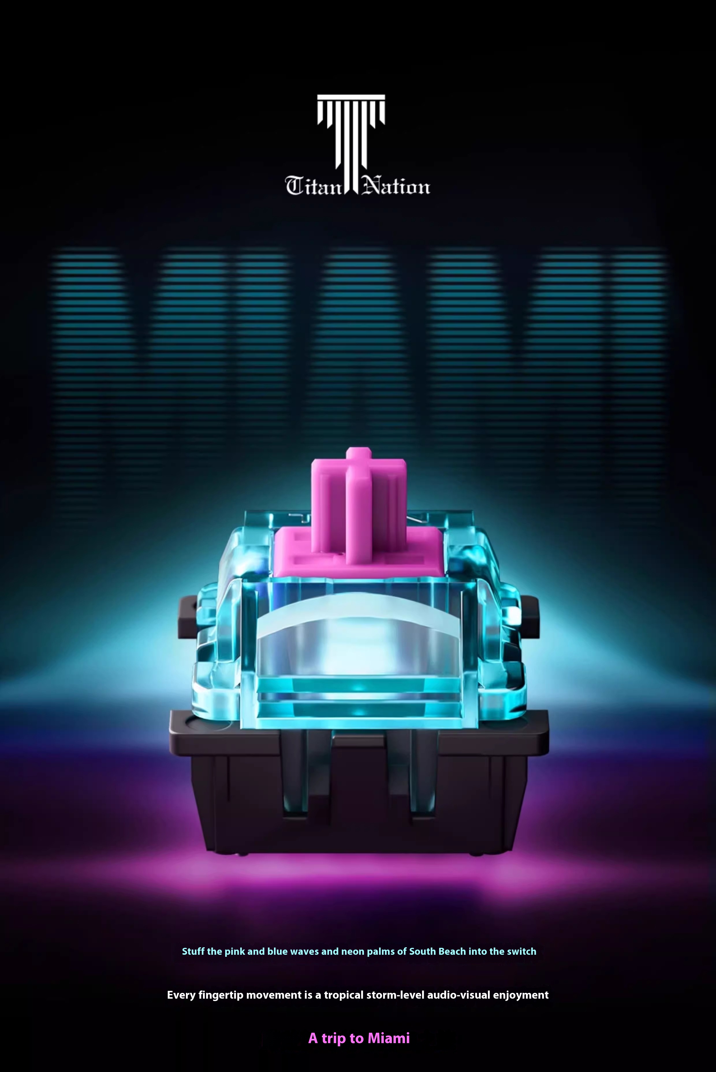 TitanNation Miami Magnetic Switch Linear Tactile Sensation Can Freely ...