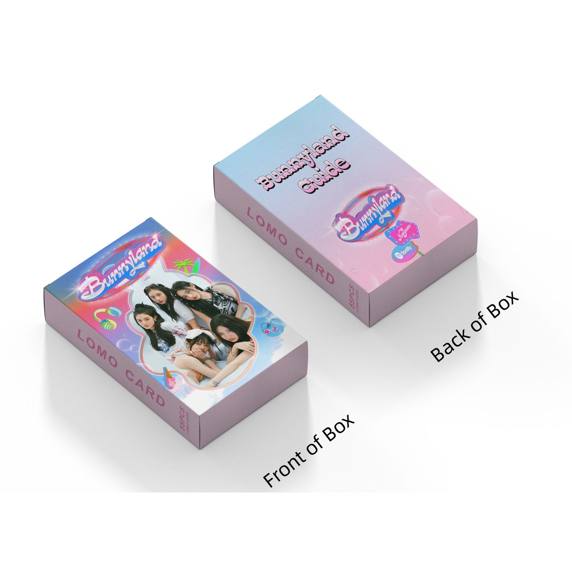 NWJNS MINJI Hanni Hanni Photocards Bunny Land 1st Anniversary OMG LOMO Laser Card Collection ...