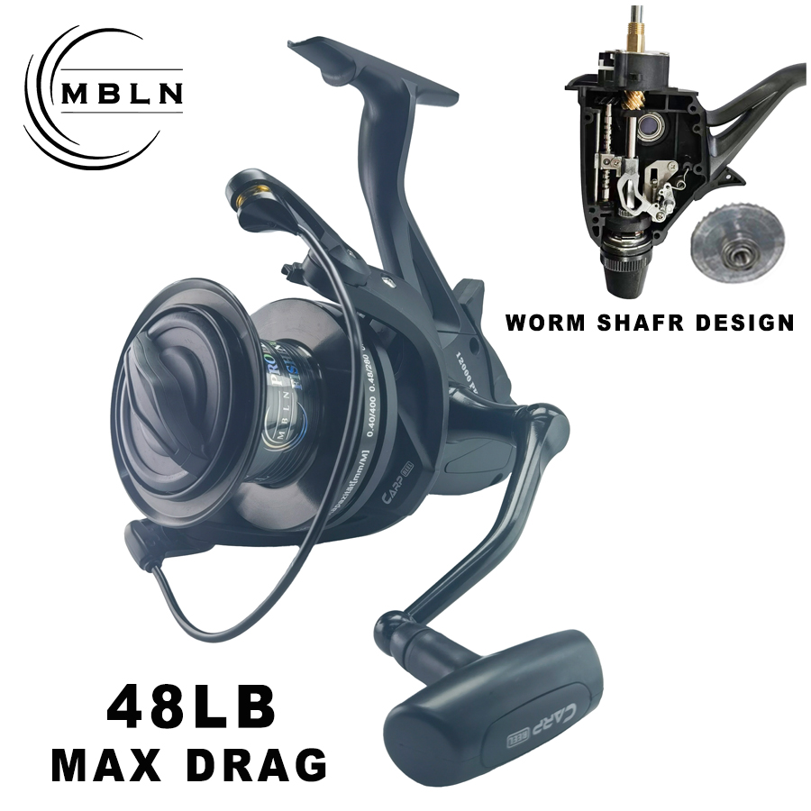 10000-12000 Series Fishing Reel Double Drag System Spinning Reel 44LB ...