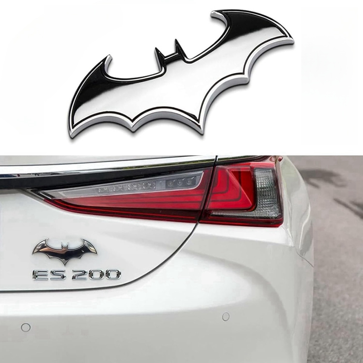 3D Metal Sticker for Car,Bat Sticker for Car, Car Emblem Stickers,Car ...