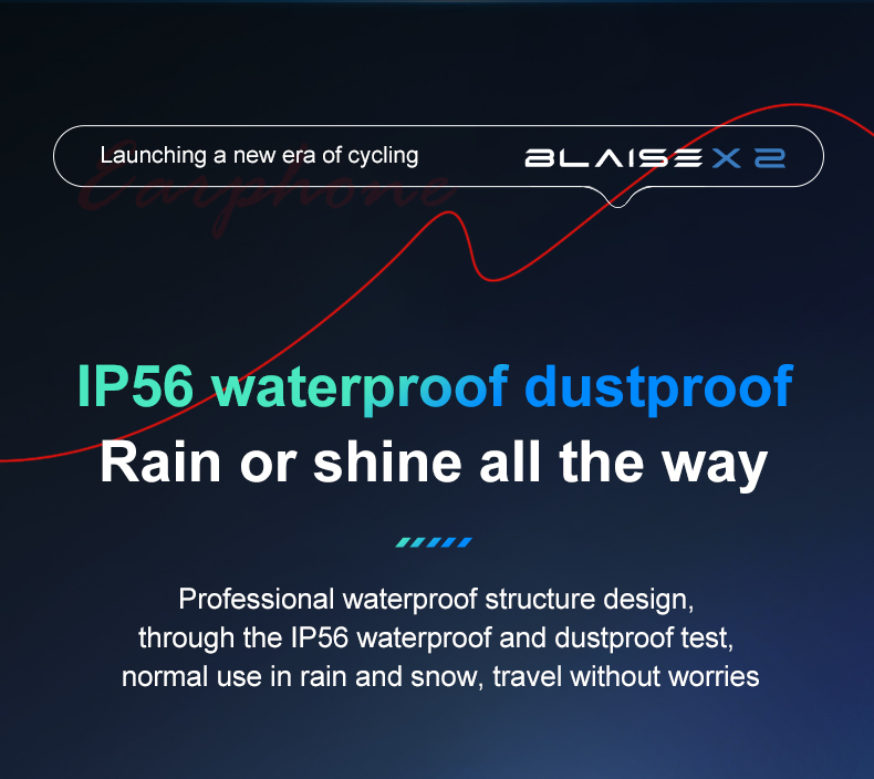 Blaise X2 Intercom 500M Helmet Bluetooth Headset Music sharing while in ...