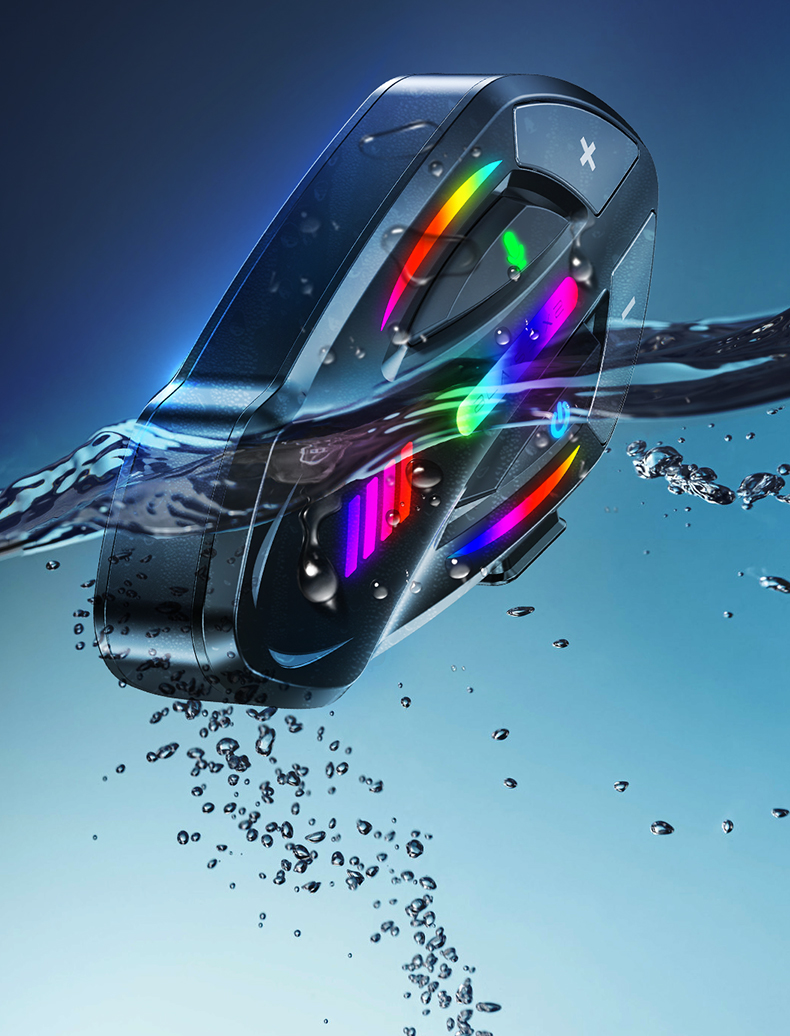 Blaise X2 Intercom 500M Helmet Bluetooth Headset Music sharing while in ...