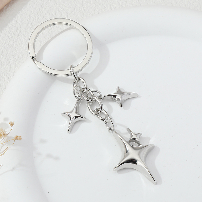 Y2K Star Moon Key chains Pretty Key Ring For Friends Gift | Shopee ...