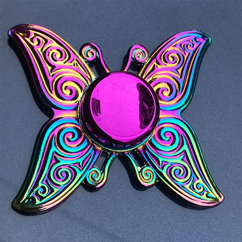 Metal Finger Spinner - Colorful Zinc Alloy Fidget Spinner for Stress ...