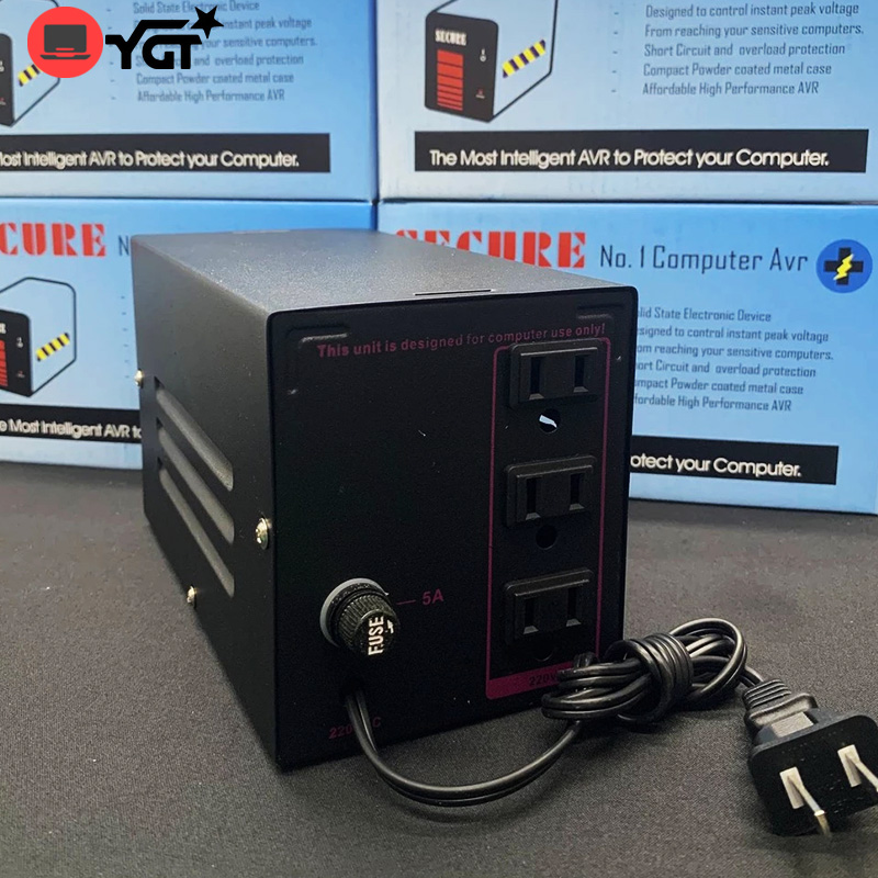 Secure AVR 500W 220V Automatic Voltage Regulator Overload Protection ...