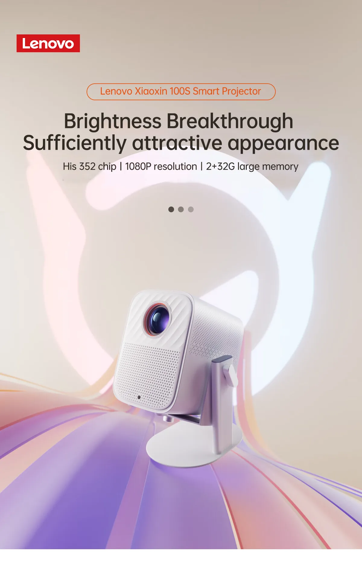 Lenovo projector portable Xiaoxin 100S 900ANSI Auto Focus 4K Support ...