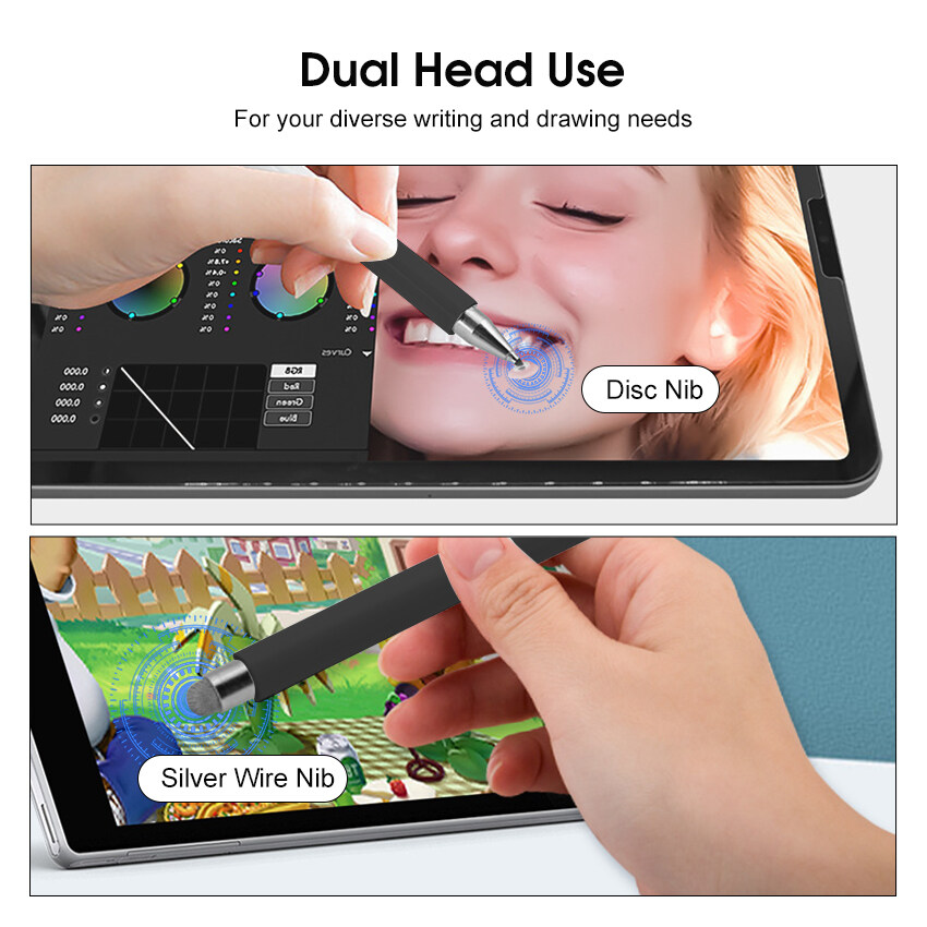 Stylus Pens 2 in 1 Capacitive Pen Touch Screen Drawing Pen for iPhone ...