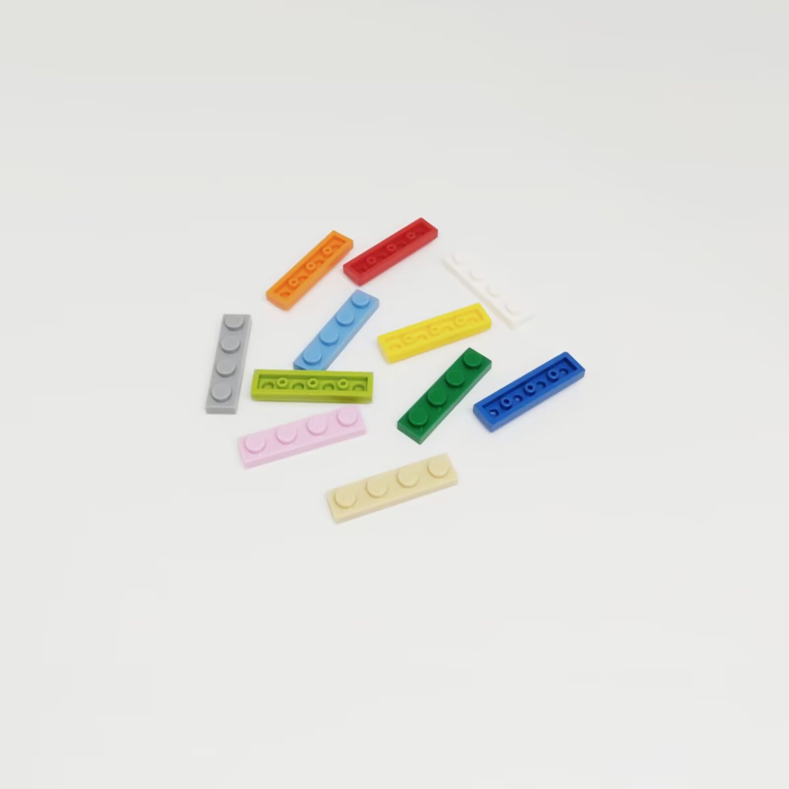 DIY 50 Pieces Assembled Small Particle Puzzle Building Blocks 1 x 4 ...