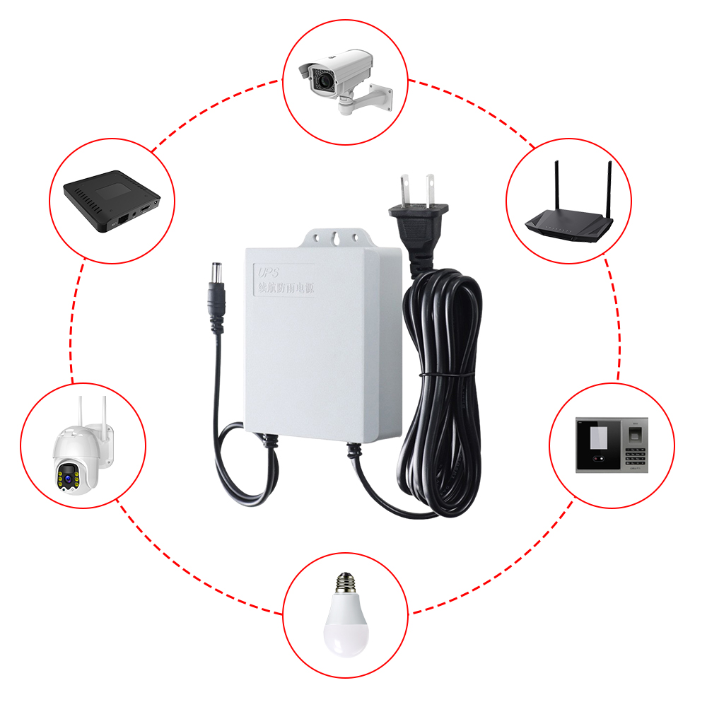 5400MA Uninterruptible Power Supply Mini UPS Battery Backup for WiFi ...