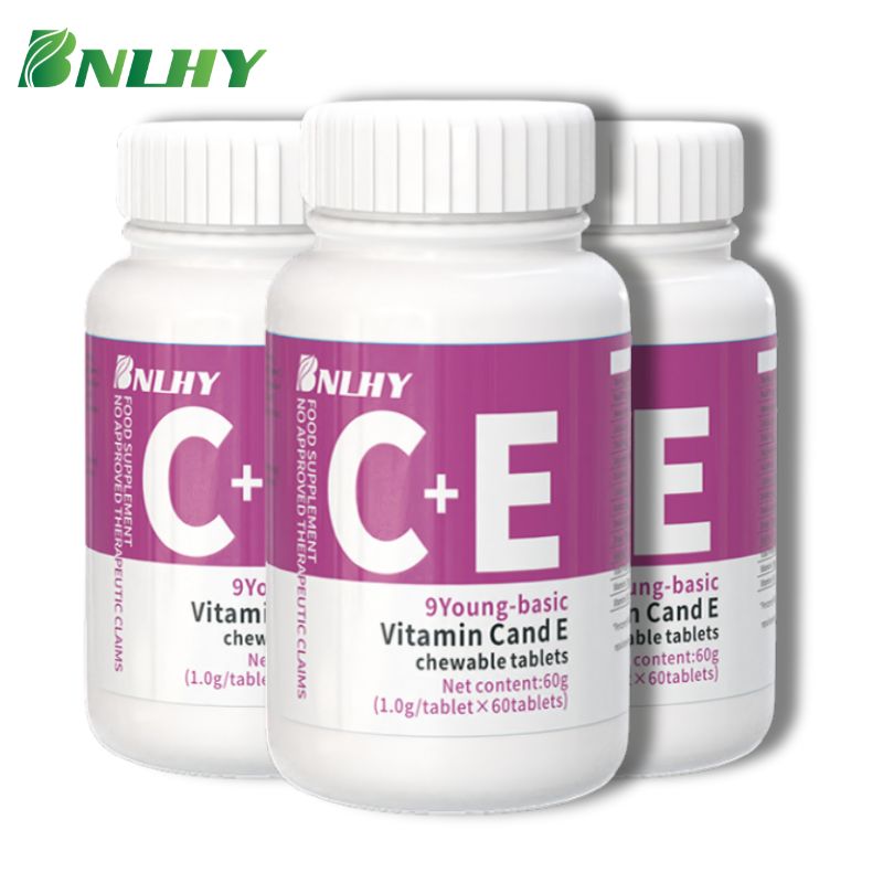 Vitamin C and E Chewable Tablets 1 Bottle 60 Tablets Vitamin C ...