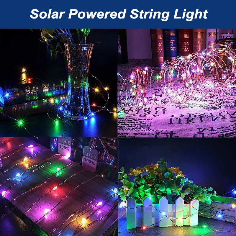 Xmas Solar LED Fairy String Lights - 52M/42M/32M/22M/12M/7M Options ...