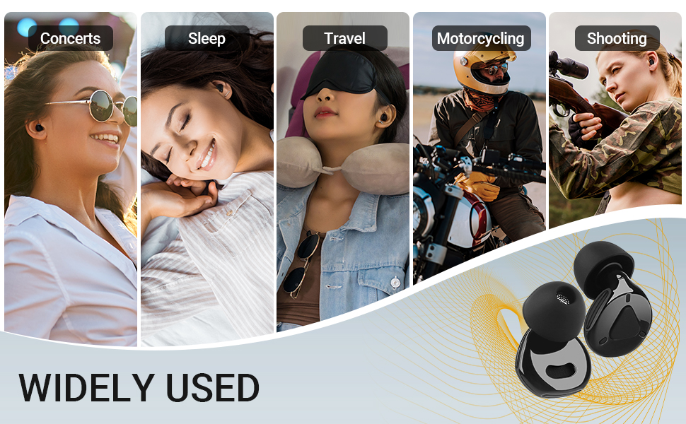36dB High-Fidelity Concert Earplugs - Noise Reduction for Sleeping ...