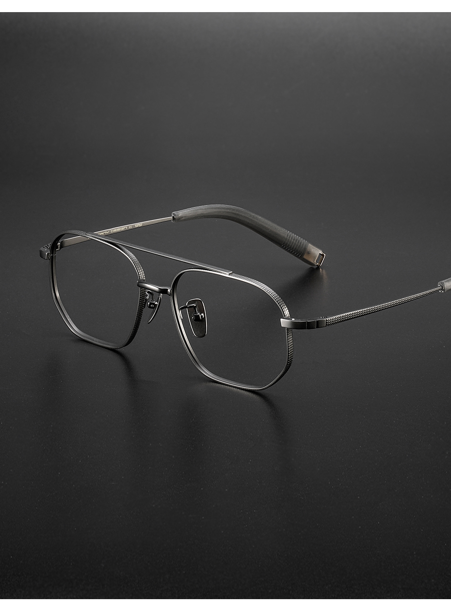 CAPONI Men's Eyeglasses Frames Pure Titanium Blue Light Blocking Men ...