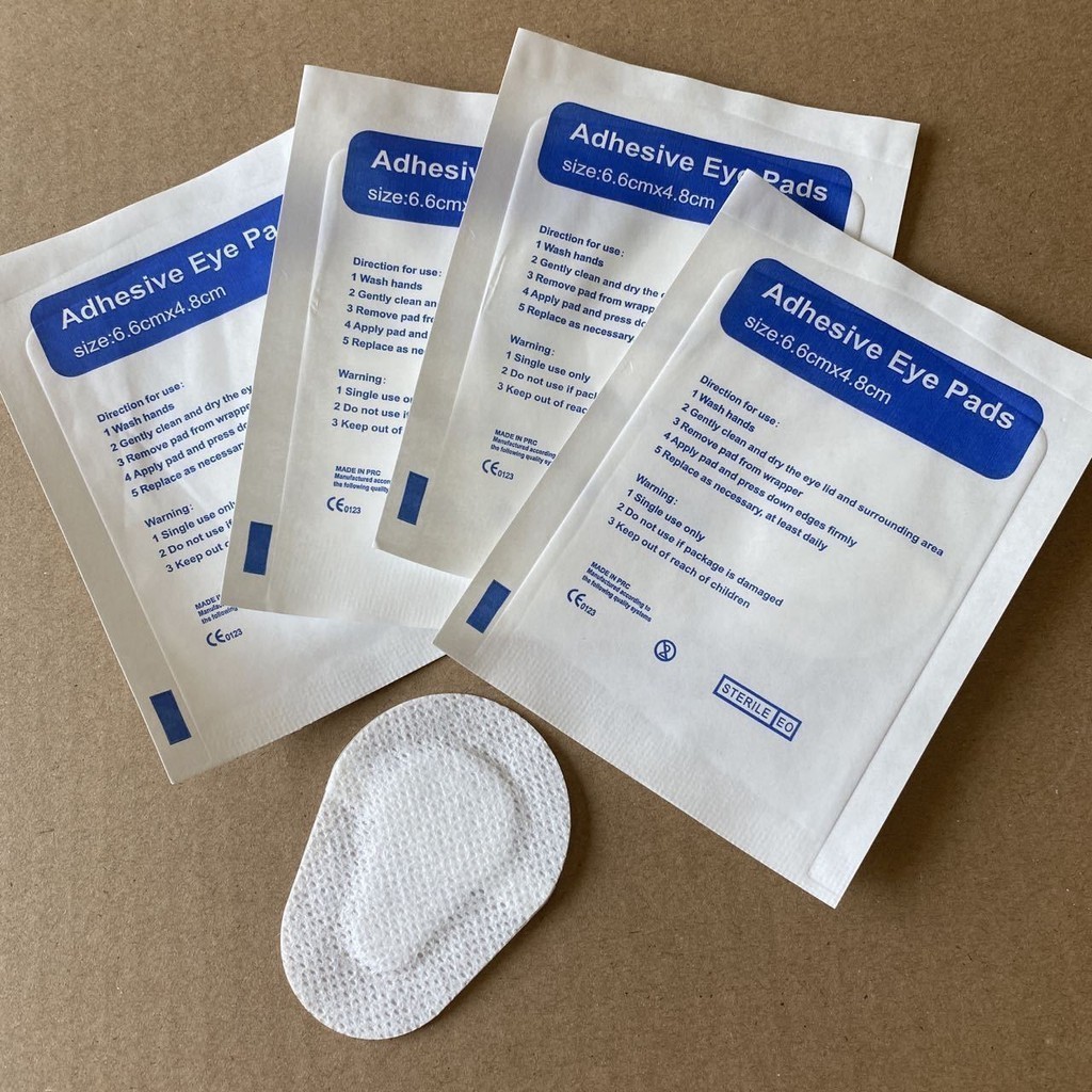 50Pcs First Aid Sterile Eye Pads/Eye Patch Medical/Non-woven Single Eye ...