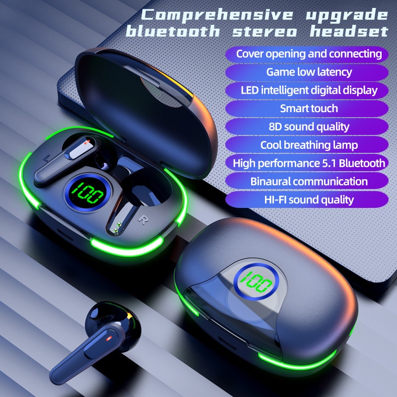 Pro 60 TWS Wireless Bluetooth5.1 Earbuds Bluetooth Earphone 9d Stereo ...