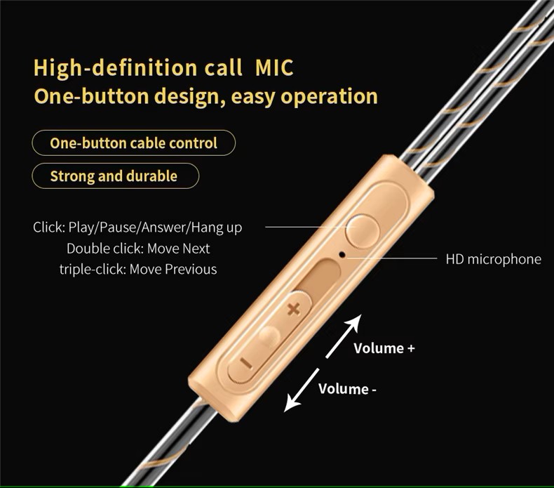 New Wired Earphones 3.5mm, 4D Bass, High Filament, Dual Estreo, High ...