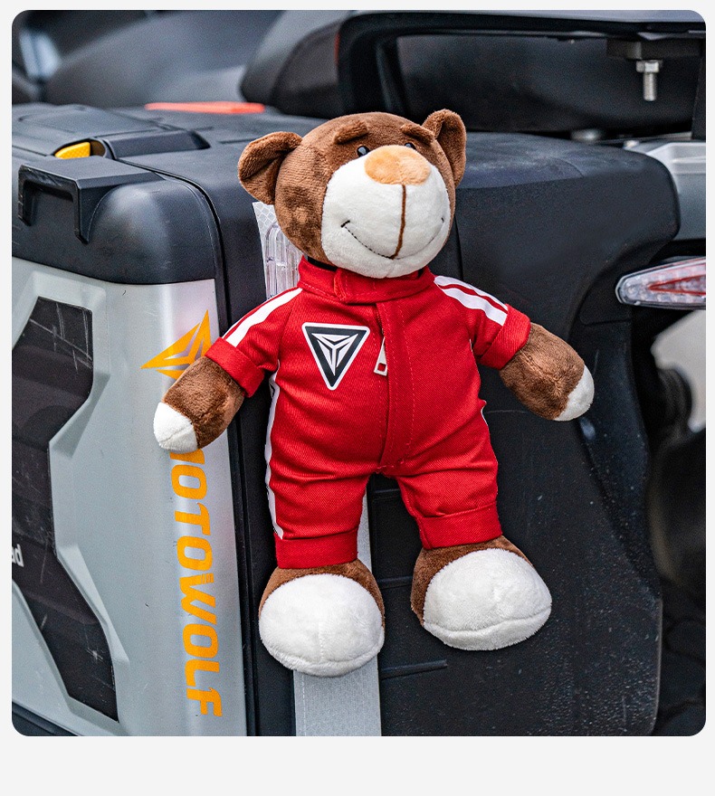 MOTOWOLF Small Motorcycle Bear Leather Plush Toys Accessories ...