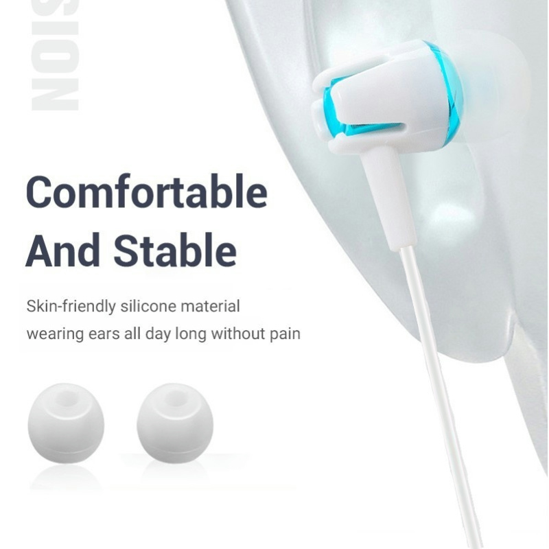 E18 3.5mm Super 9D Bass Wired Earbuds In-Ear Earphone Hi-Fi Sound ...