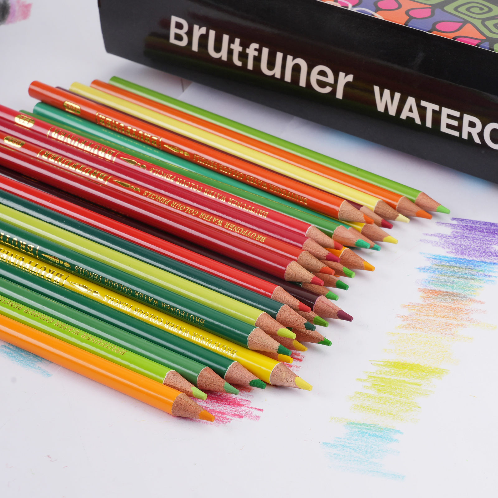 Brutfuner 48/72/120/180Pcs Water-soluble Colored Pencil Set for Adult ...
