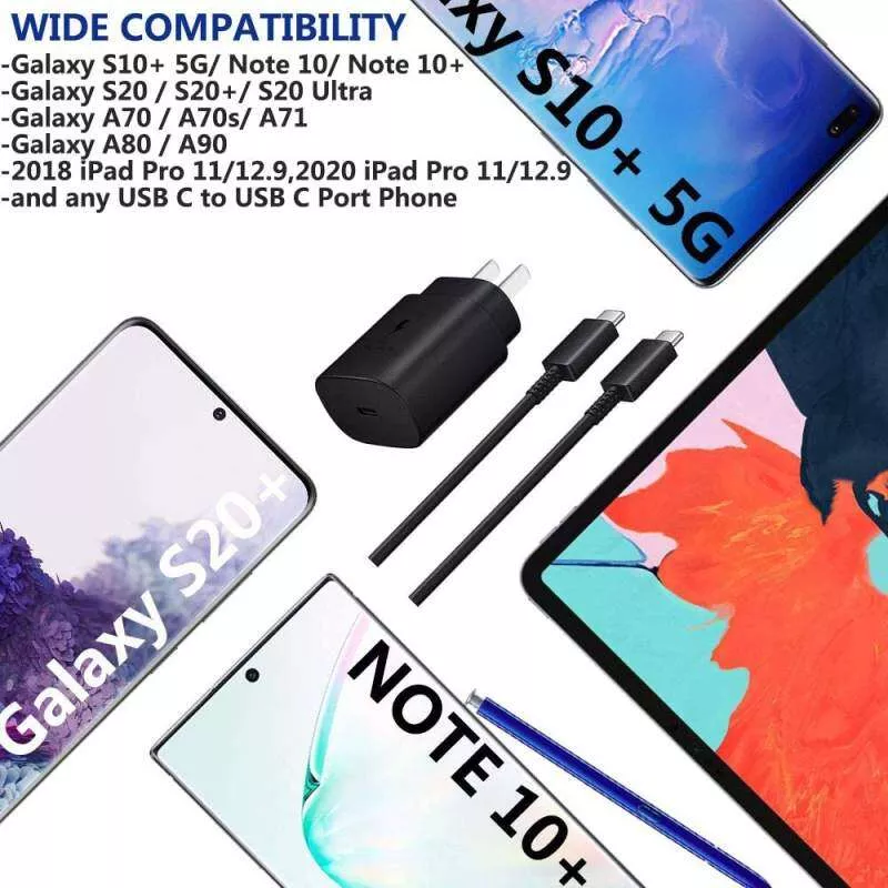 100%Original 25W Super Fast Charger Adapter 25W PD Travel Wall Chargers ...