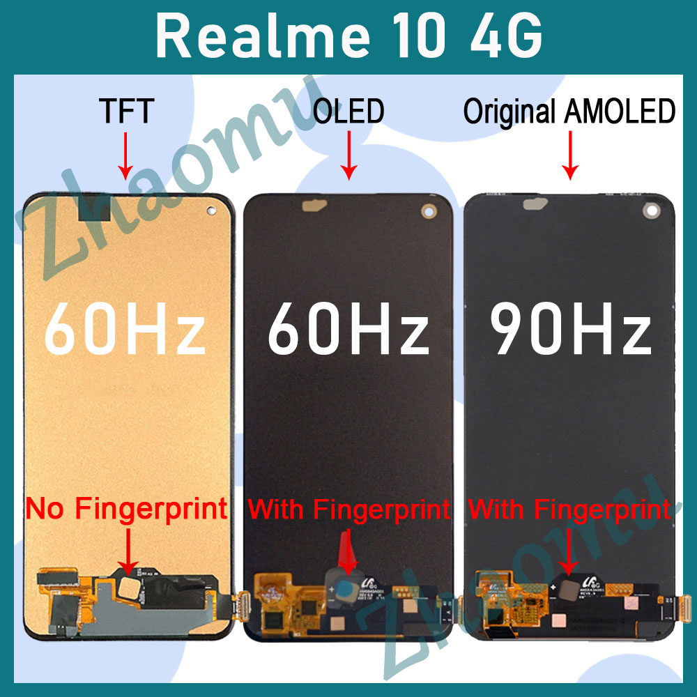 Original AMOLED Realme 10 4G 5G 10 Pro 5G 10 Pro Plus 5G LCD Display ...