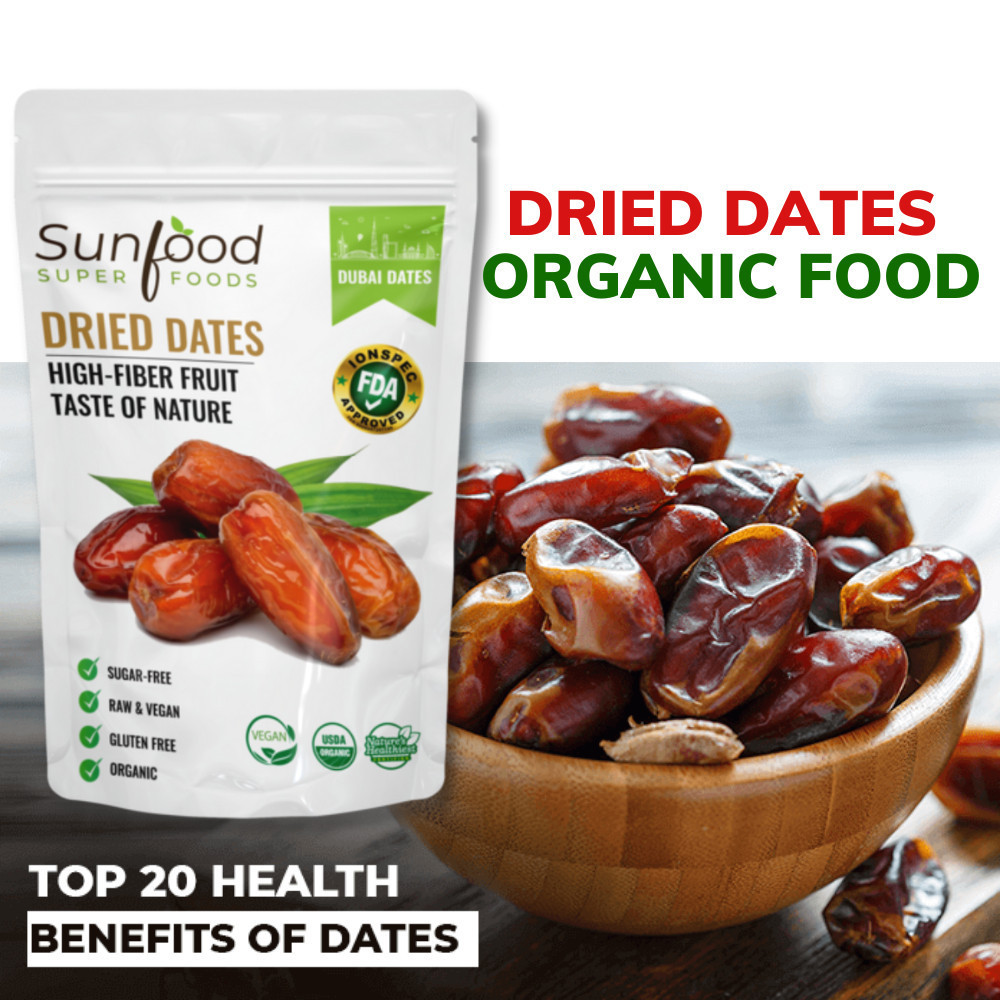 BUY 1 TAKE 1 DATES 200g Sunfood Pitted Dates Healthy Dried Fruit Snacks ...