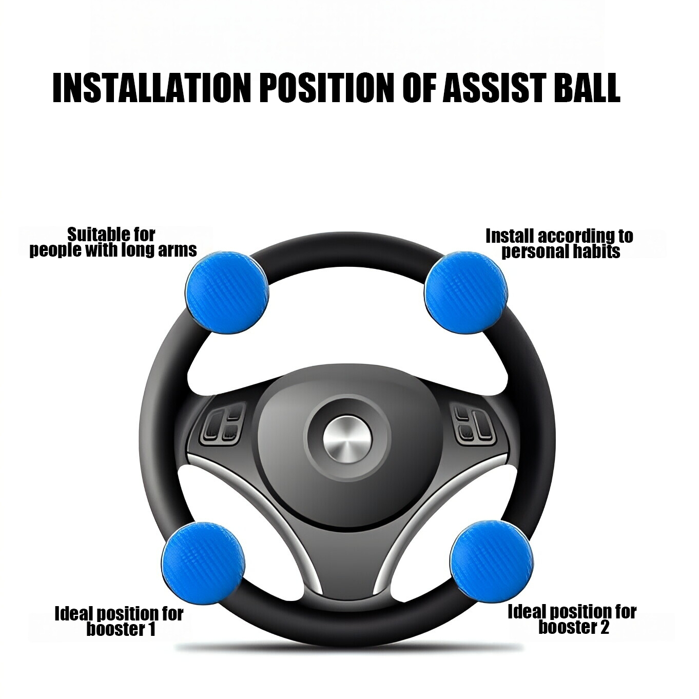 【Non-Slip】Car Steering Wheel Cover/Heat-Resistant Wheel Cover/One-Hand ...