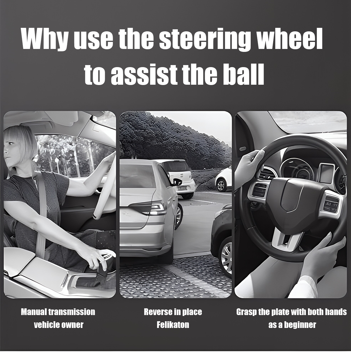 【Non-Slip】Car Steering Wheel Cover/Heat-Resistant Wheel Cover/One-Hand ...