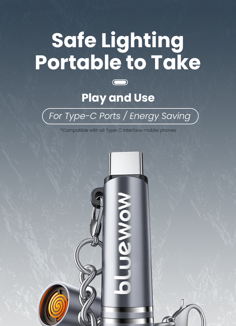 BlueWow Portable Windproof Mini Electronic Durable High Temperature ...
