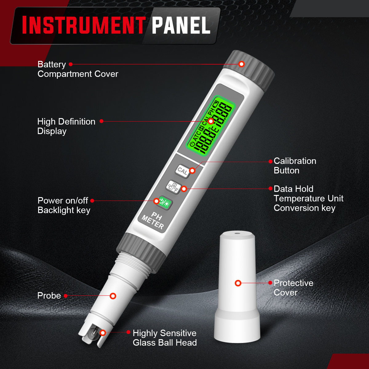 HABOTEST HT630 Multi Water Quality Analyzer Portable Pen Type Test ...