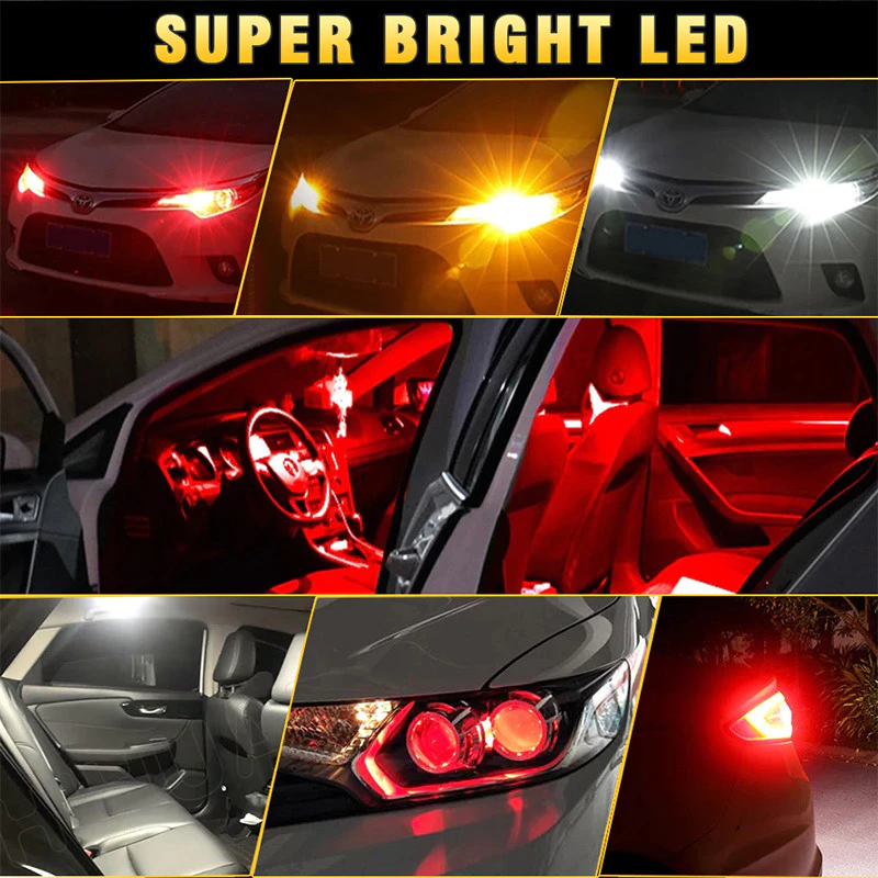 4pcs T10 Led Bulb Blinker Signal Light For Motorcycle Park Light Flash ...