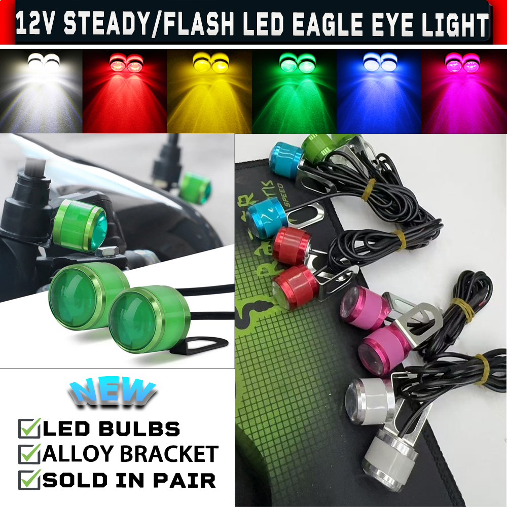 Led Steady Light/FLASH Eagle Eye light A Pair Universal With Alloy ...