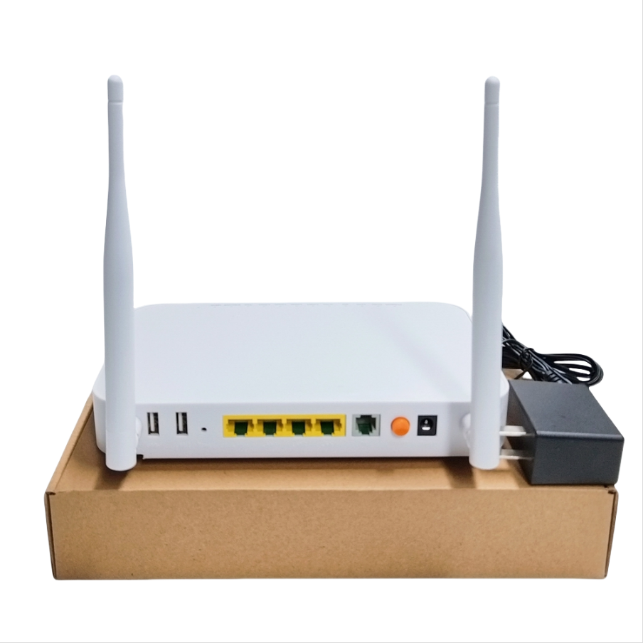 Original New PT939G Optical Fiber Router XPON ONU 1GE+3FE 2USB TEL HGU WIFI 2.4G&5G Dual Band ...