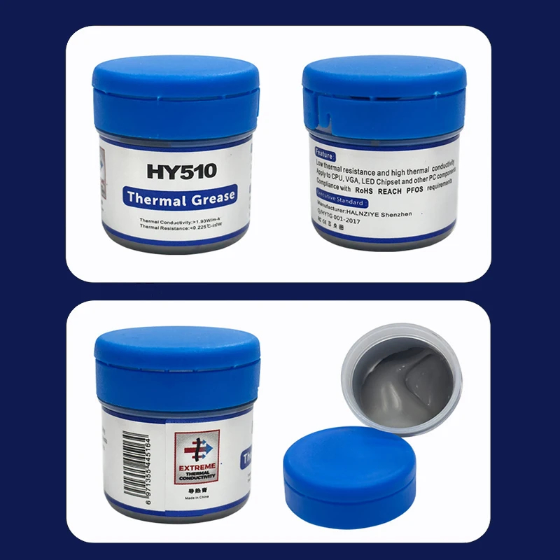 HY510 CPU Thermal Grease Desktop PC Compound Paste Conductive Silicone ...