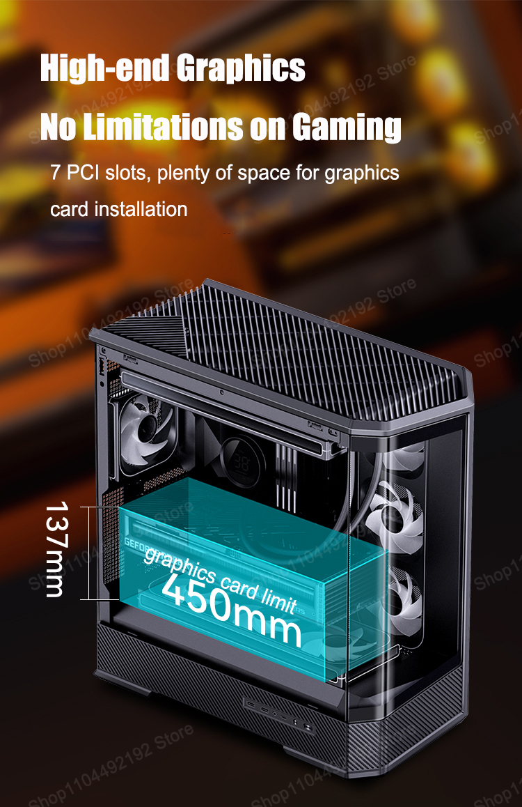 Jonsbo D400 ATX Computer Case M-ATX MINI-ITX Desktop Office Chassis Support Power Supply ATX PS2 ...